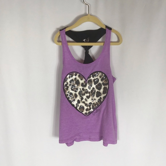Justice | Shirts & Tops | Justice Purple Razorback Tank 2 Guc | Poshmark